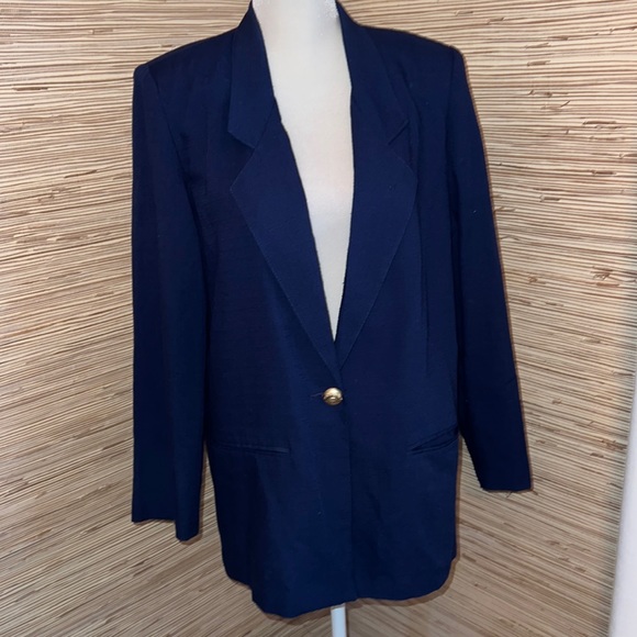 Sag Harbor | Jackets & Coats | Sag Harbor Size Navy Long Length Blazer ...